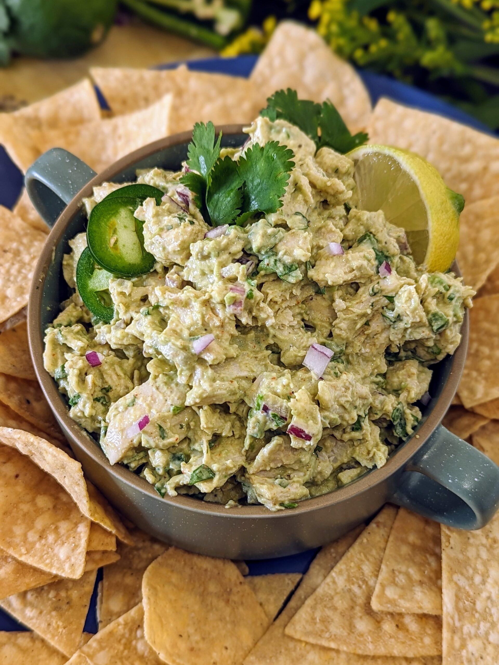 Guacamole Chicken Salad (Quick and Easy) - Cooking with Conks