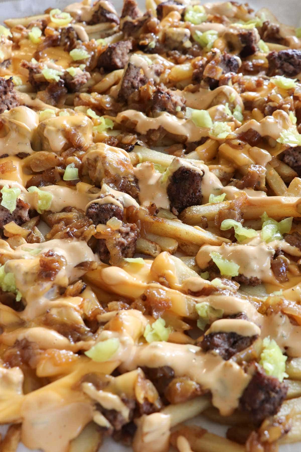 Animal Style Burger Fries (Copycat In-N-Out) - cooking with conks